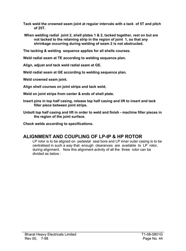 Ere ction manual bhel | PDF