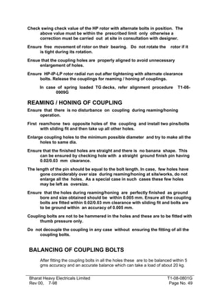 Ere ction manual bhel | PDF