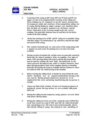 Ere ction manual bhel | PDF