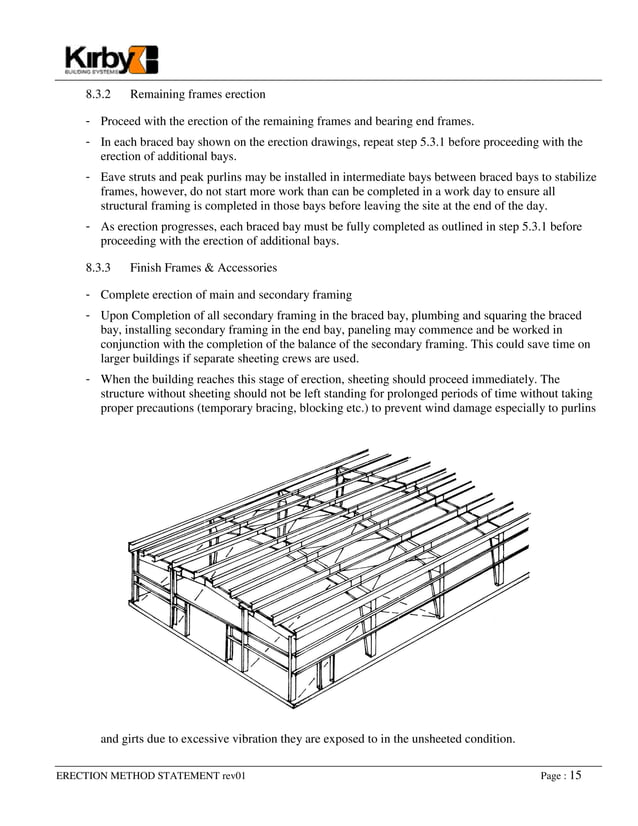 Erection method statement | PDF