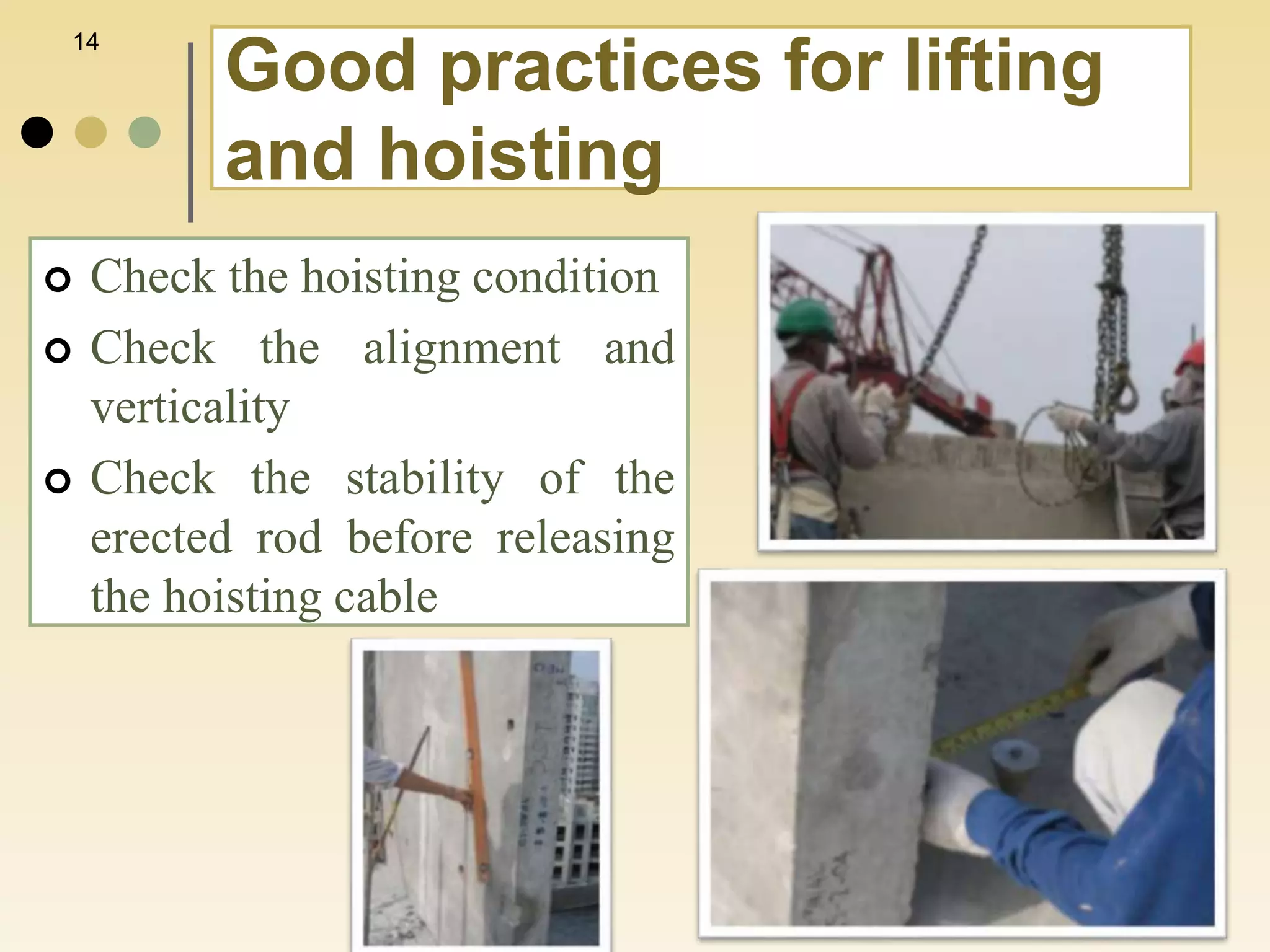 Erection of structural components in precast constructions | PPTX