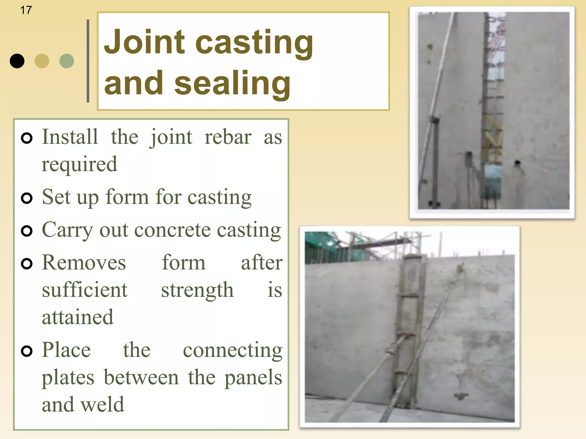 Erection of structural components in precast constructions | PPTX