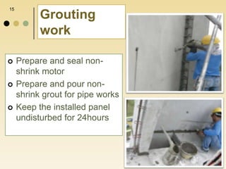 Erection of structural components in precast constructions | PPTX