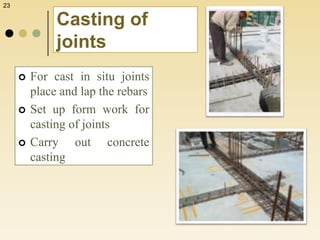 Erection of structural components in precast constructions | PPTX