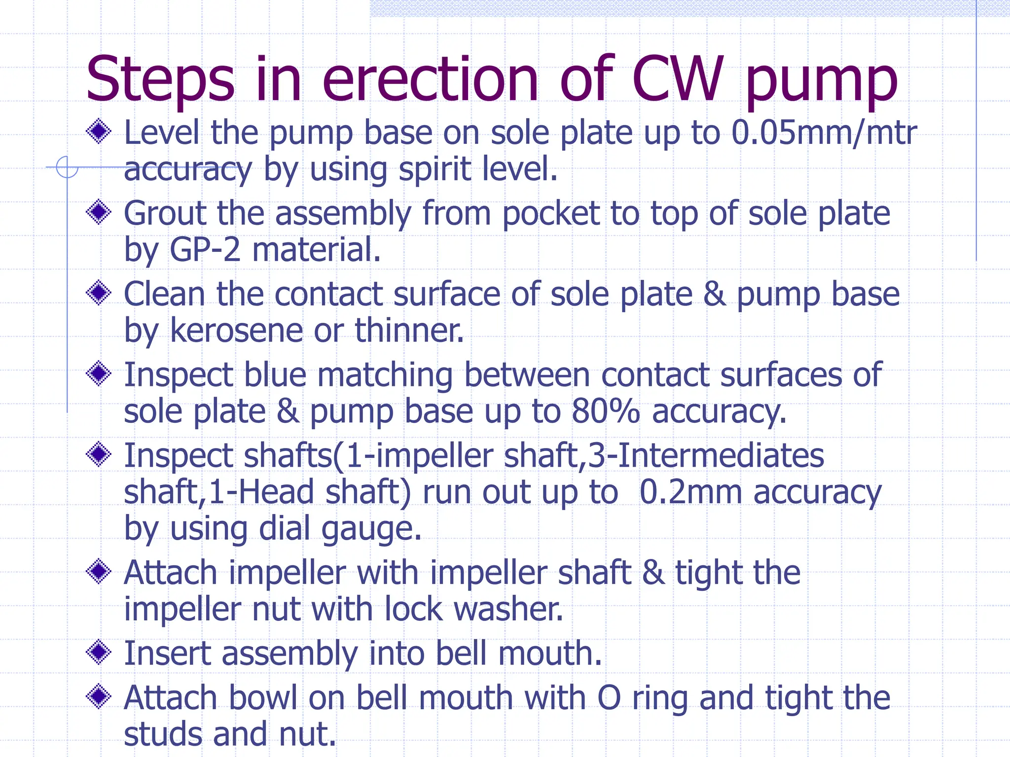 Erection steps of ACW pumps1111111111.ppt
