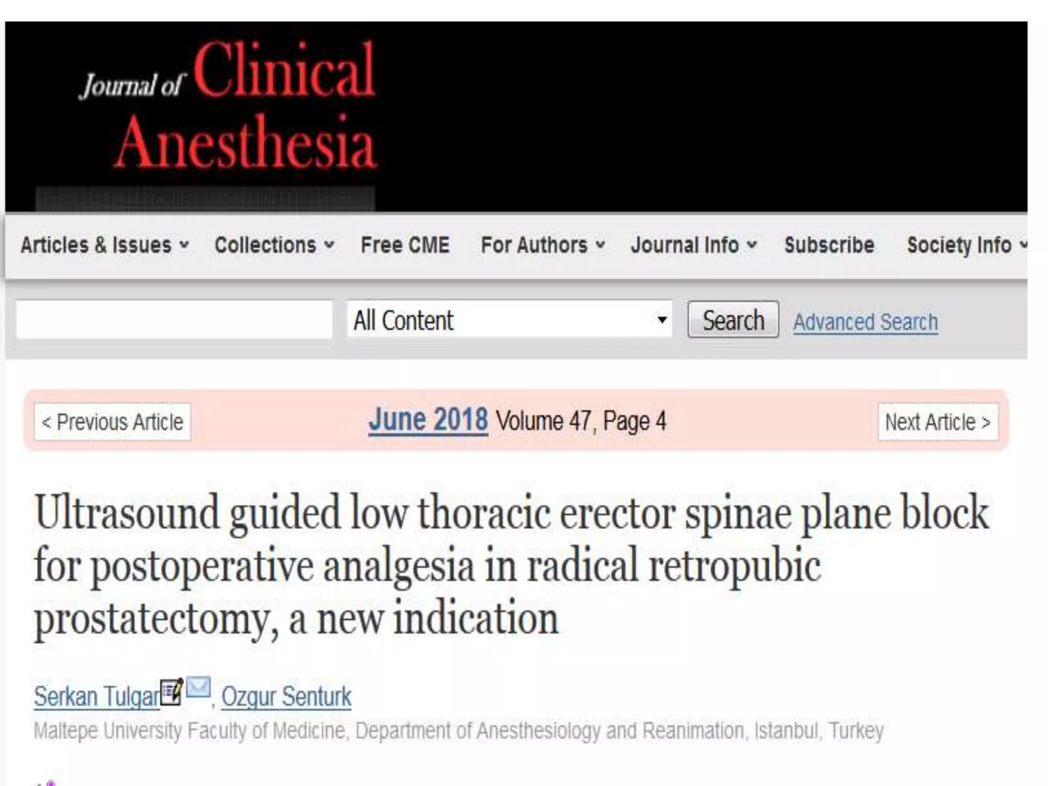 Erector spinae plane block for pain management | PPTX