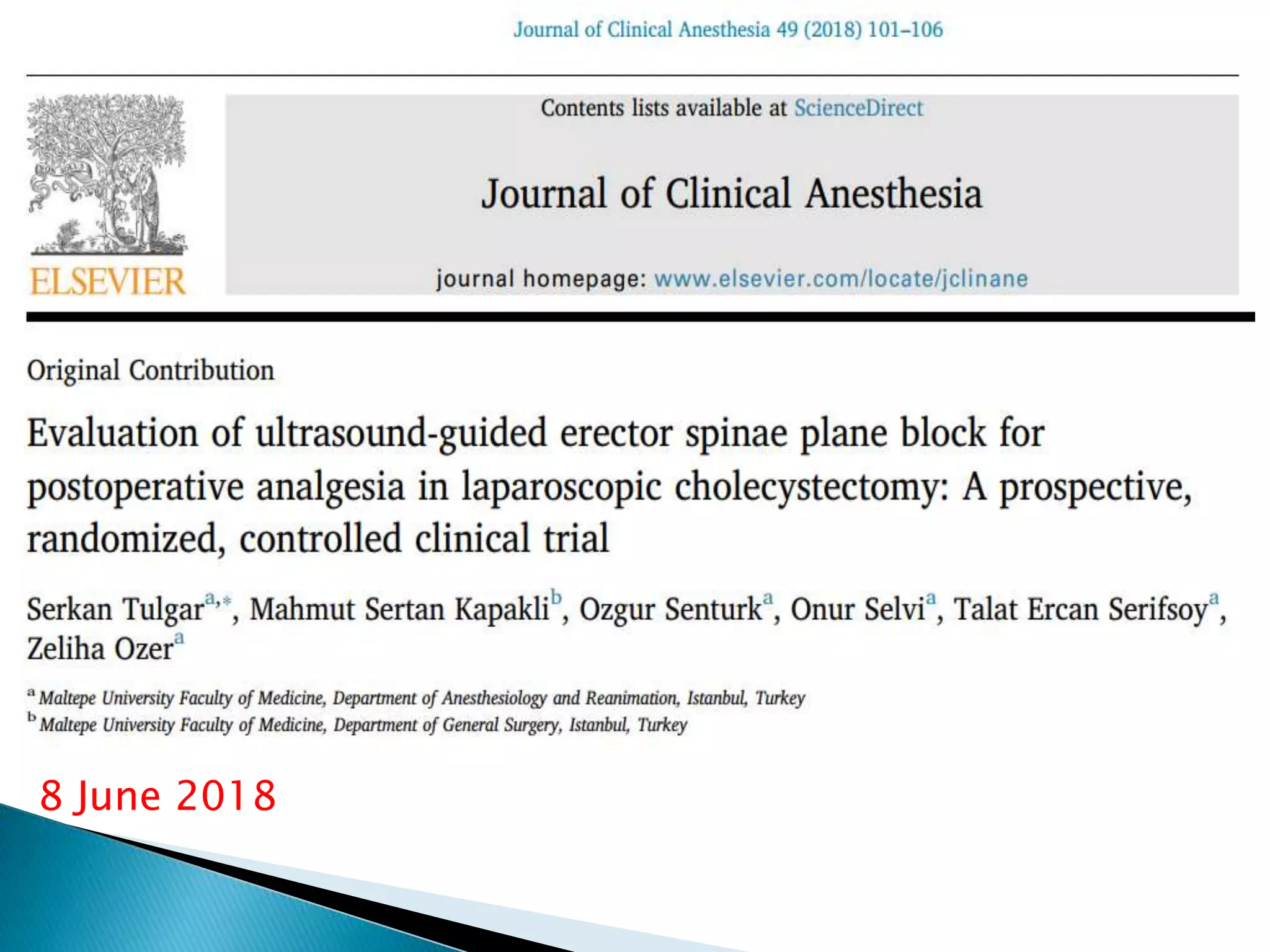 Erector spinae plane block for pain management | PPTX