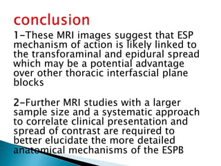 Erector spinae plane block for pain management | PPTX
