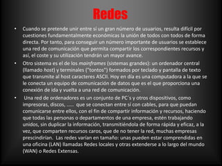 CONEXIONES DE REDES | PPTX