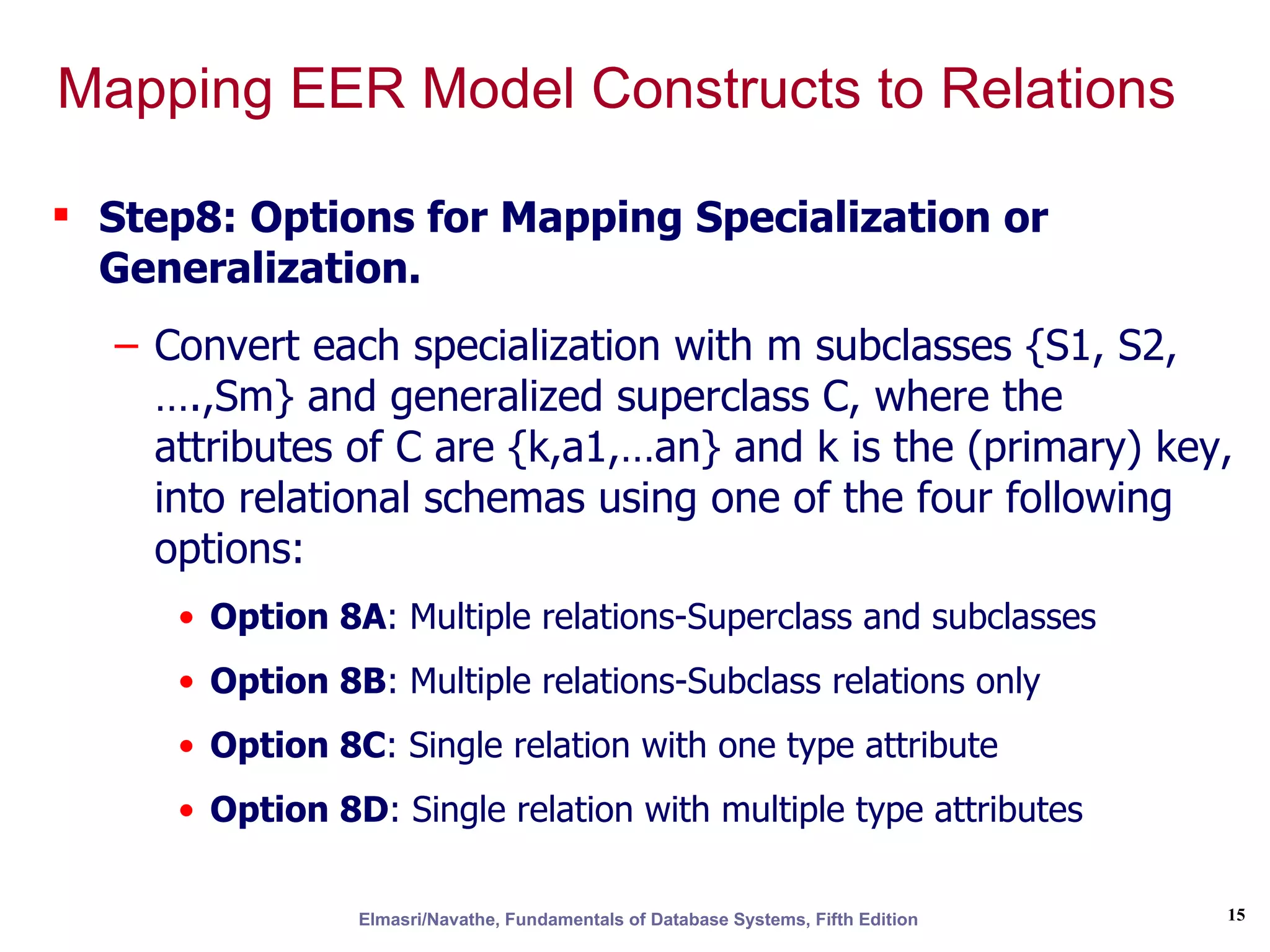 Er & eer to relational mapping | PPT