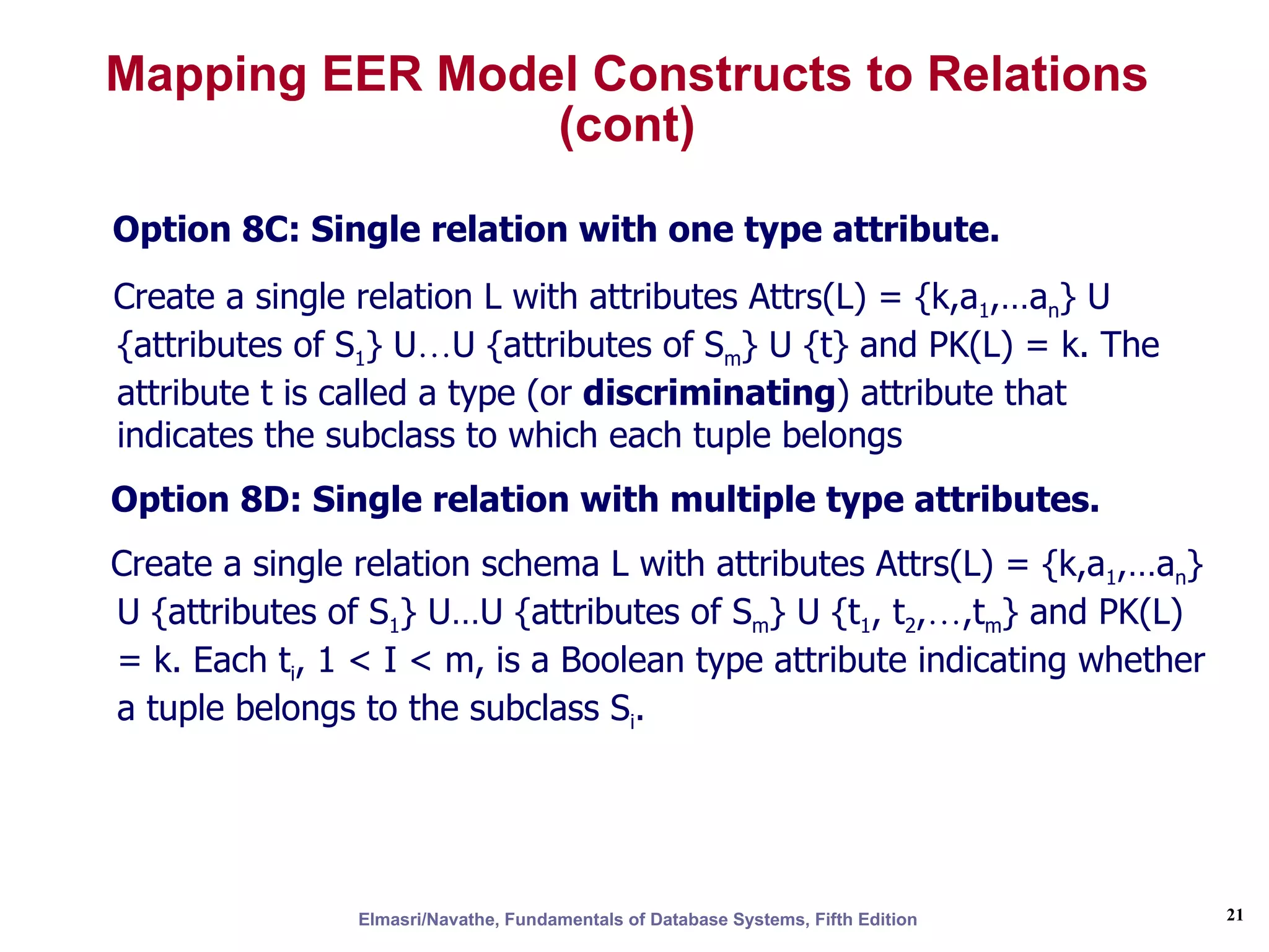Er & eer to relational mapping | PPT