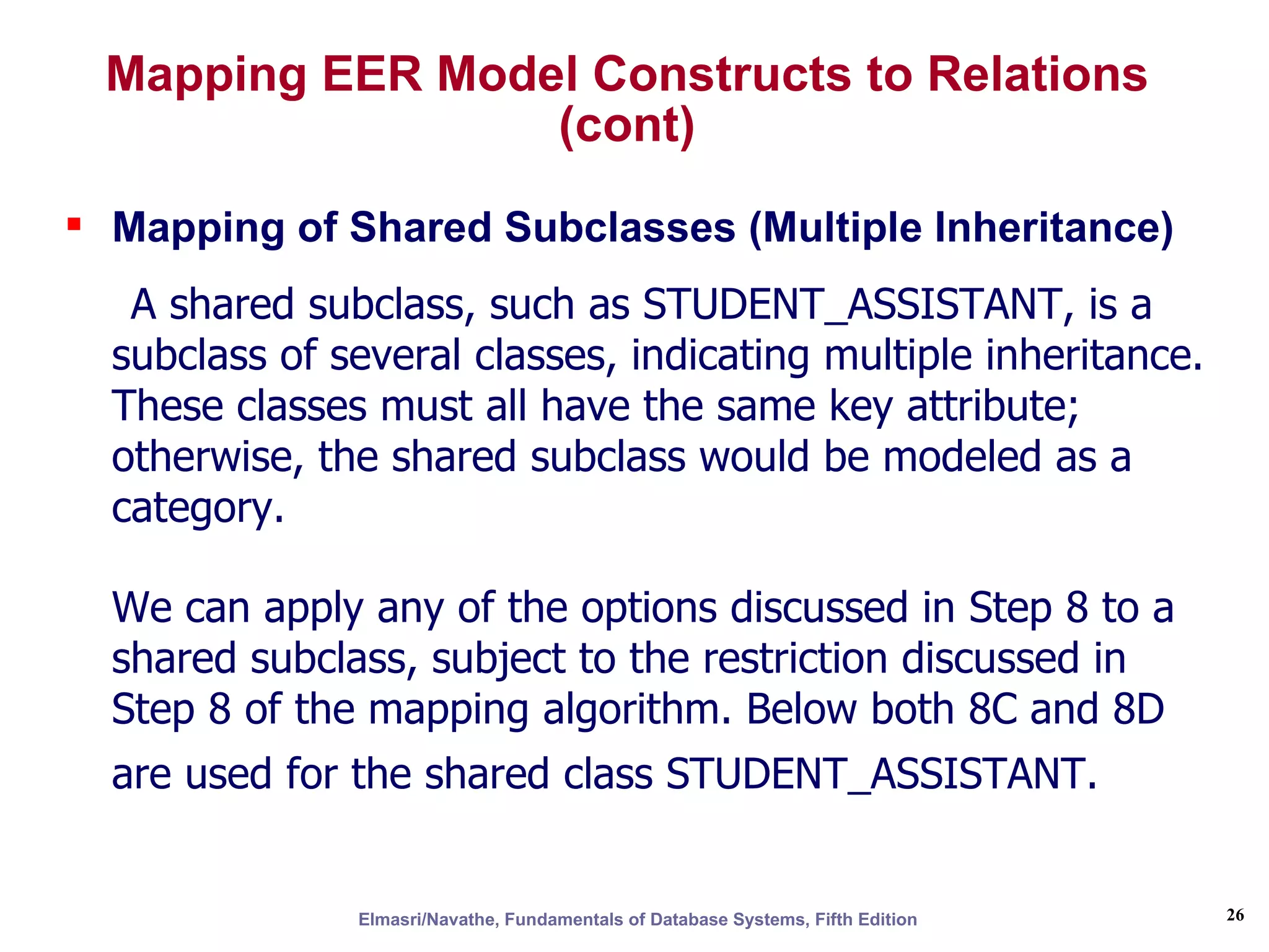 Er & eer to relational mapping | PPT