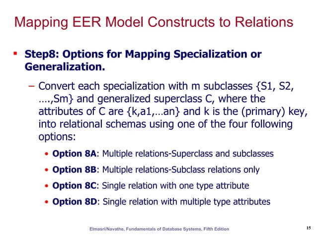 Er & eer to relational mapping | PPT | Databases | Computer Software and Applications