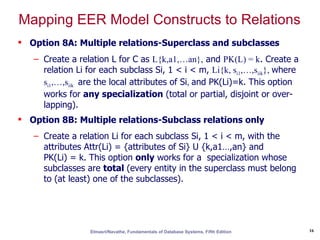 Er & eer to relational mapping | PPT