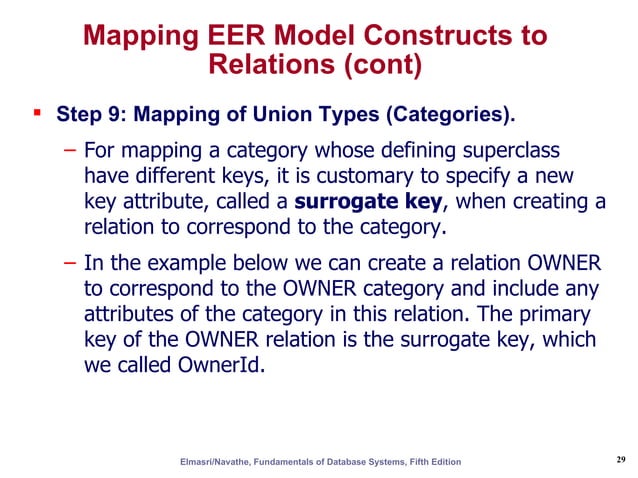 Er & eer to relational mapping | PPT | Databases | Computer Software and Applications