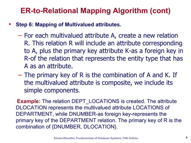 Er & eer to relational mapping | PPT