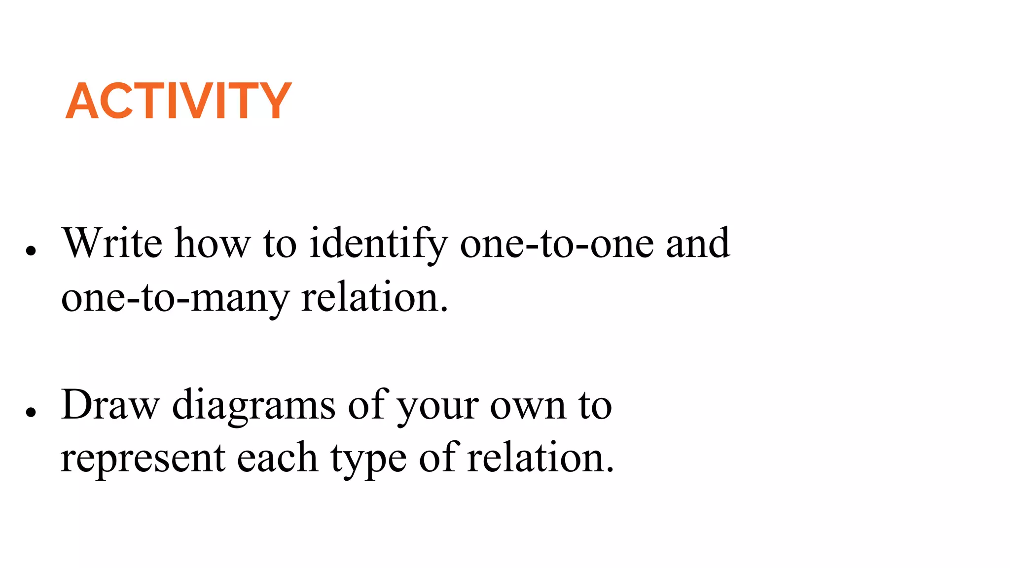 e Relations One to one and one to many Grade 8.pptx