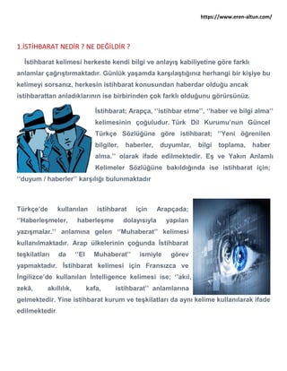 Siber İstihbarata Karşı Koyma İKK EREN ALTUN | PDF