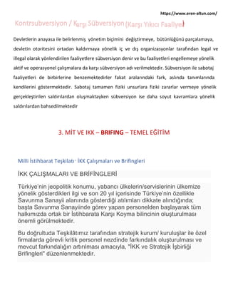Siber İstihbarata Karşı Koyma İKK EREN ALTUN | PDF