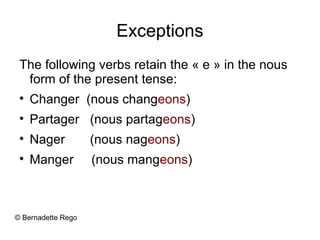 Er ending verbs (present tense) | PPT