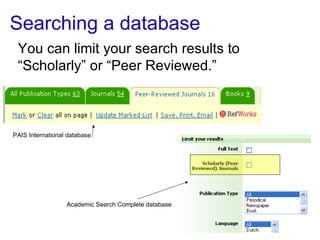 Eresearch strategies | PPT