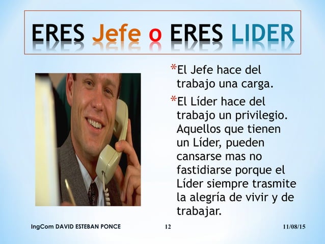 ERES JEFE o ERES LIDER..? | PPT