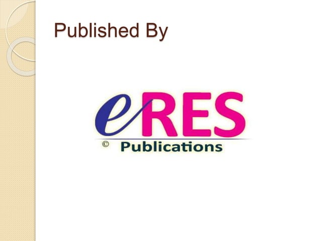Eres journals | PPSX | Computer Networking | Computing
