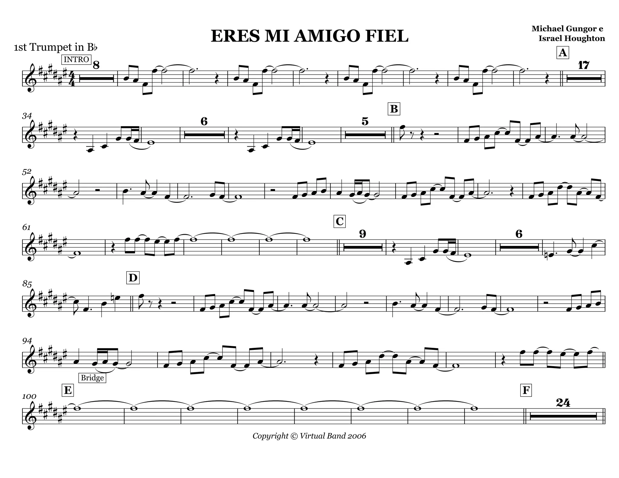 Eres Mi Amigo Fiel 1st Trumpet In Bb | PDF