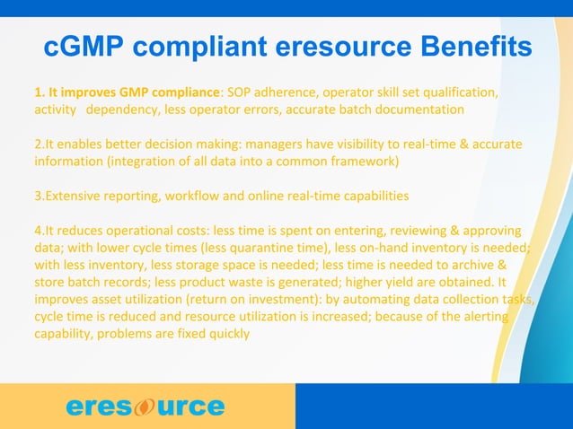 eresource ERP pharmaceutical | PPT eresource ERP pharmaceutical | PPT