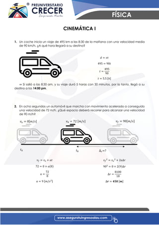 Ejercicios Resueltos Cinemática | PDF