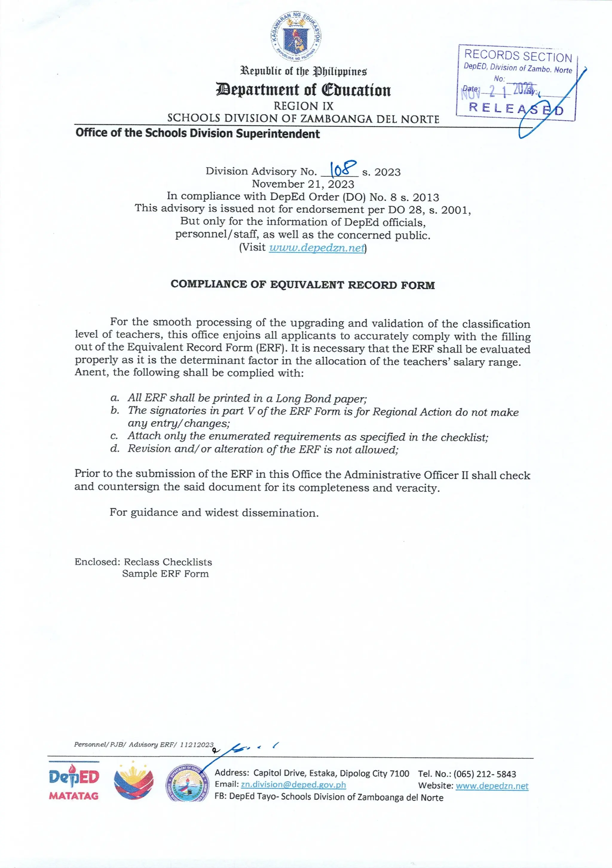 ERF FOR TEACHING CAREER PROMOTION T-I-TIII.pdf