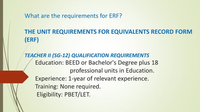 ERF-IMPLEMENTATION.pptx | Professional School | Postgraduate Education