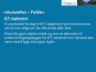 Erfaringsdeling ikt orkide | PPTX