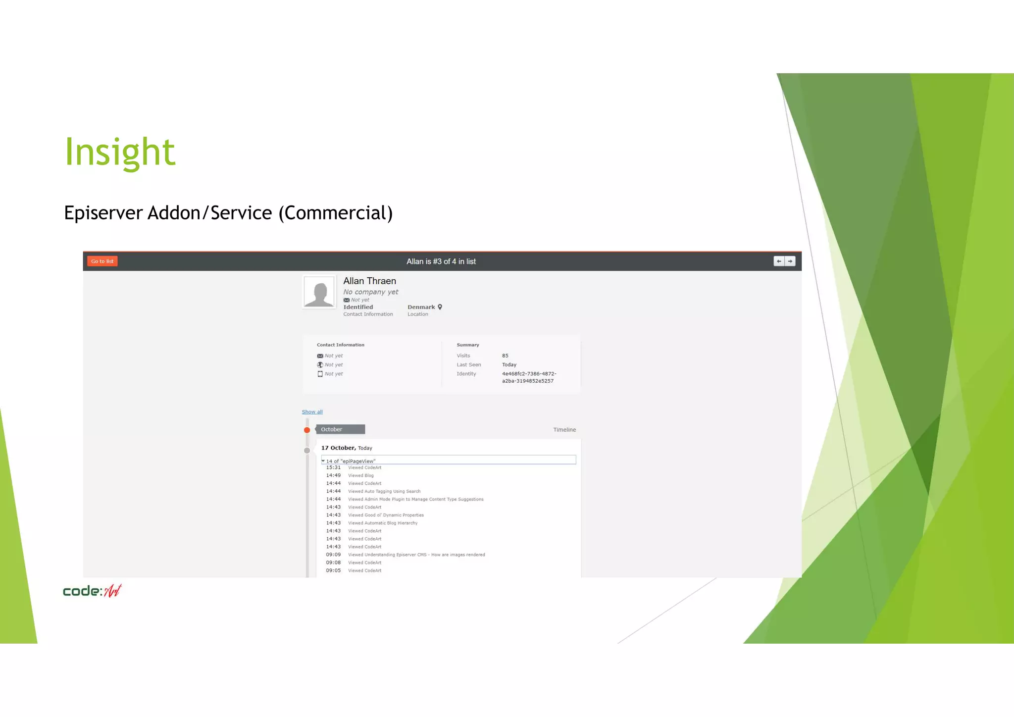 Episerver Addons in Real Life @ CodeArt | PPT