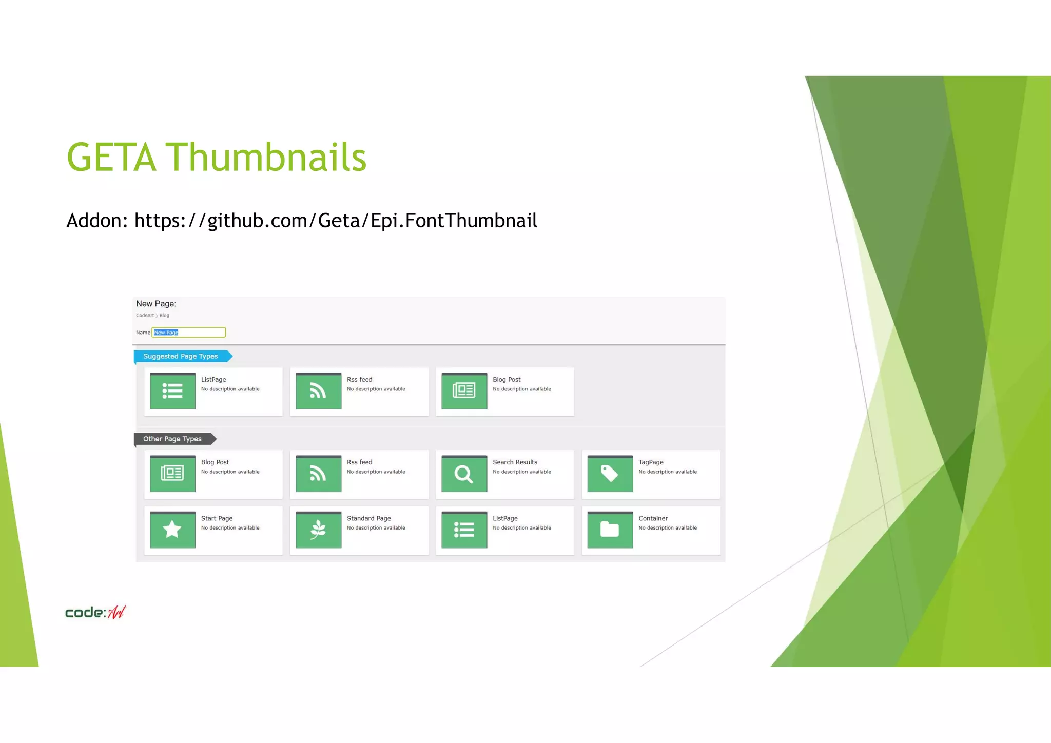 Episerver Addons in Real Life @ CodeArt | PPT