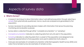 Using STATA in Survey Data Analysis - Niveen El Zayat | PPT