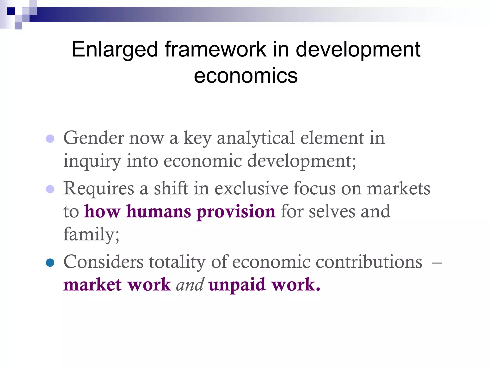 Gender equality matters for economic development and growth: Lessons ...