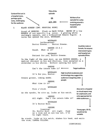 TV SCRIPT: ER | PDF