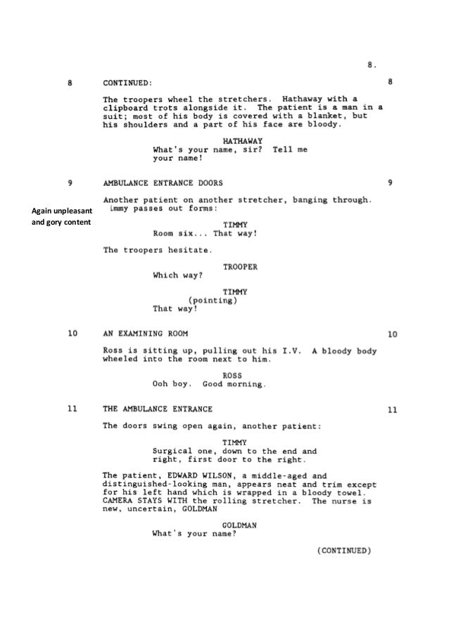 TV SCRIPT: ER
