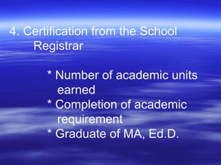 Equivalent Record Form Application Procedures | PPT