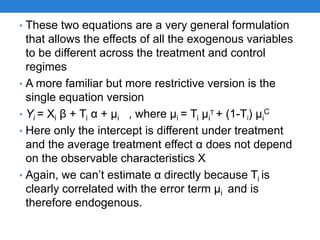 Causal Inference and Program Evaluation | PPT