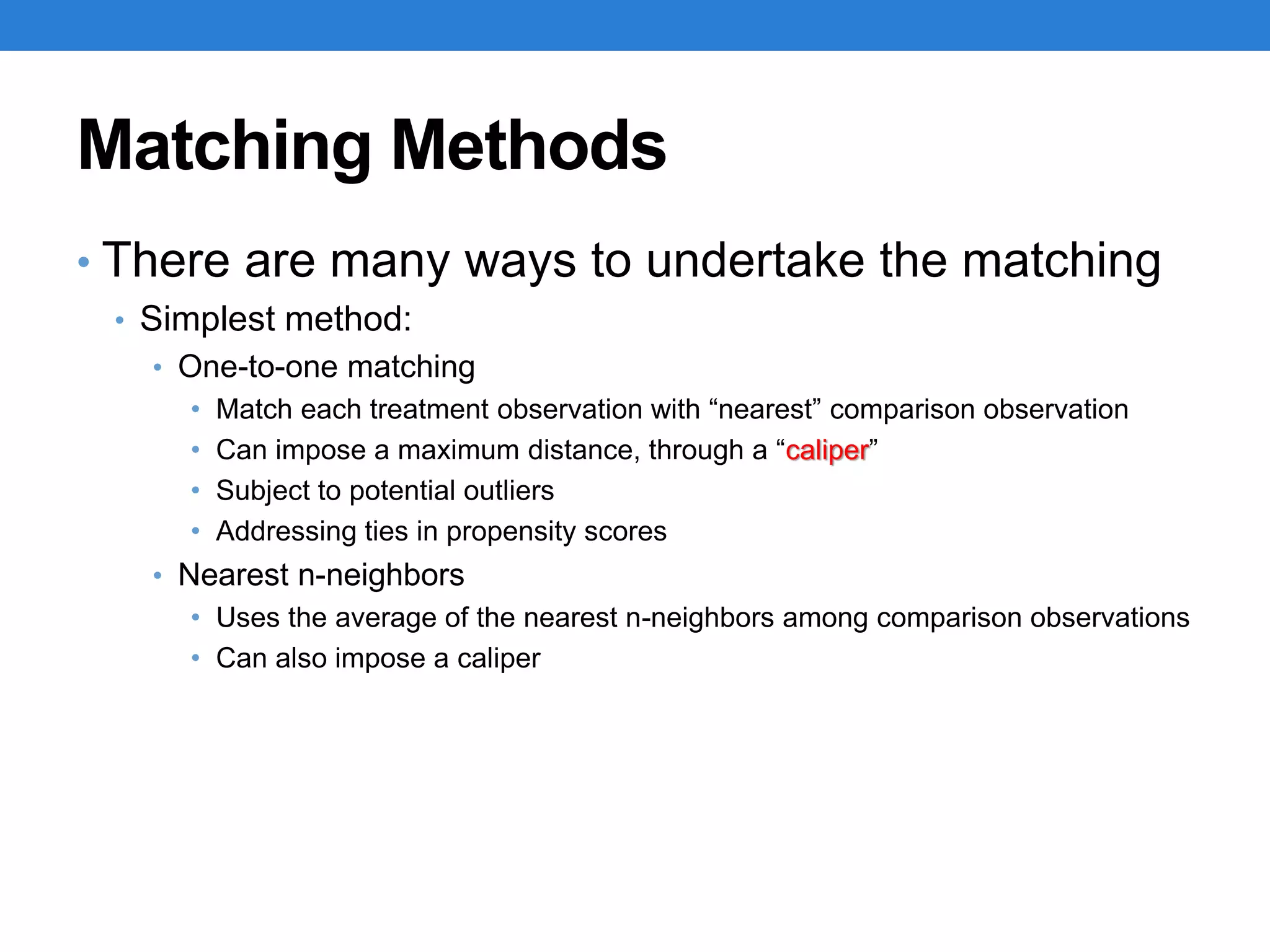 Propensity Score Matching Methods | PDF