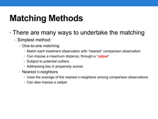 Propensity Score Matching Methods | PDF