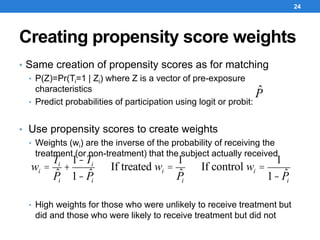 Propensity Score Matching Methods | PDF