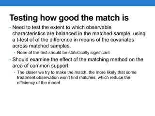 Propensity Score Matching Methods | PPT