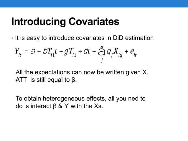 Difference-in-Difference Methods