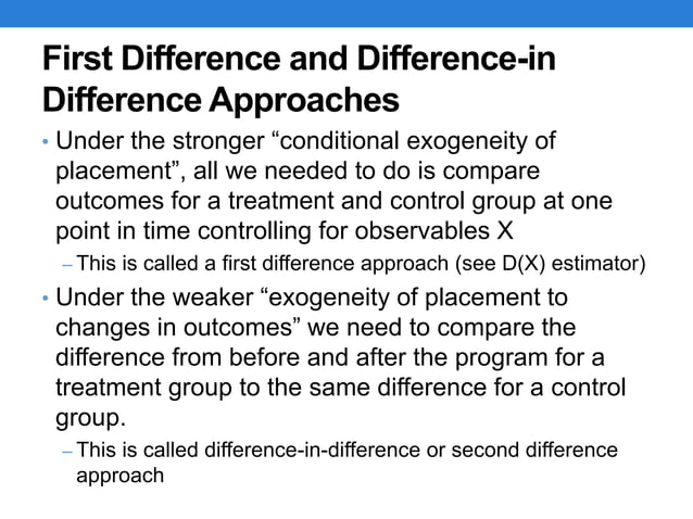 Difference-in-Difference Methods