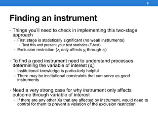 Instrumental Variables and Control Functions | PDF