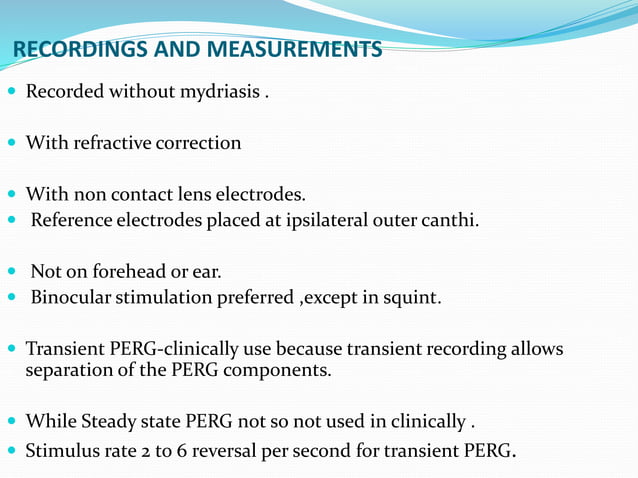 Erg and eog | PPTX | Eye and Vision Conditions | Diseases and Conditions