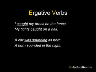 Ergative Verbs | PPT